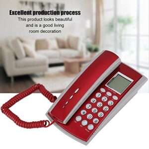 Landline Phone, Small Business Corded Telephone with Caller ID Display, Retro Desktop Cord Telephone for Home, Office, Hotel