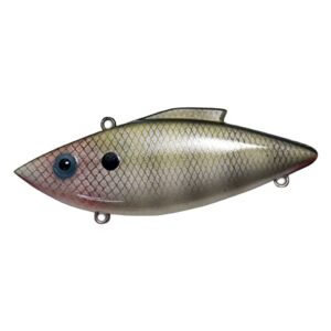 bill lewis lures lifelike vibrations rat-l-trap 1/2 oz lipless crankbait fishing wobble sinking lure for black bass, trout, walleye, pike, salmon, perch scale