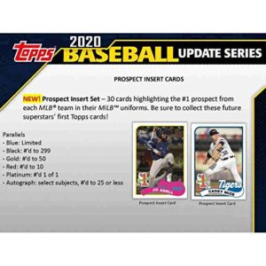 2020 Topps Update Baseball Hobby Box (24Packs/14 Cards 1 Silver Pack: 1 Auto or Mem)