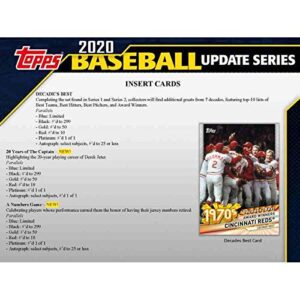 2020 Topps Update Baseball Hobby Box (24Packs/14 Cards 1 Silver Pack: 1 Auto or Mem)