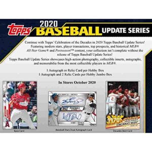 2020 Topps Update Baseball Hobby Box (24Packs/14 Cards 1 Silver Pack: 1 Auto or Mem)