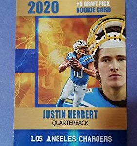 Justin Herbert 2020 Rookie Card Gold Platinum Only 2,000 made LA Chargers