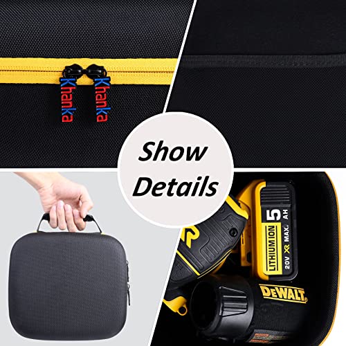 Khanka Hard Travel Case Compatible with DEWALT 20V MAX Orbital Sander (DCW210B), Case Only