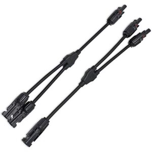 acopower 1 pair solar t/y branch connectors (1 pair m/ff + f/mm)