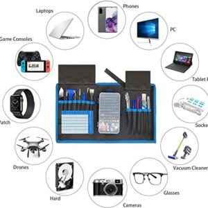 oGoDeal 155 in 1 Precision Screwdriver Set Professional Electronic Repair Tool Kit for Computer, Eyeglasses, iPhone, Laptop, PC, Tablet,PS3,PS4,Xbox,Macbook,Camera,Watch,Toy,Jewelers,Drone Blue