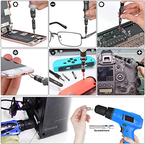 oGoDeal 155 in 1 Computer Repair Kit,Professional Electronic Repair Kit for Computer, iPhone, Laptop, PC, Tablet,Cell phone, Nintendo,PS3,PS4,Xbox,Macbook,Camera,Toy,Drone Black