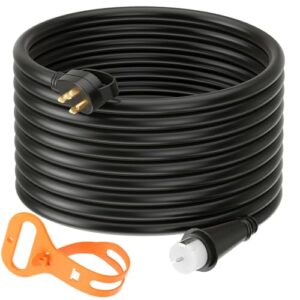 best brose 50ft 50 amp generator extension cord generator cord 125v 250v ul listed generator power cord n14-50p & ss2-50r twist lock connectors (50ft 50 amp) (50ft)