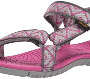 Teva Girls Hurricane 3 Sandal, Balboa Fucshia RED, 7 Toddler