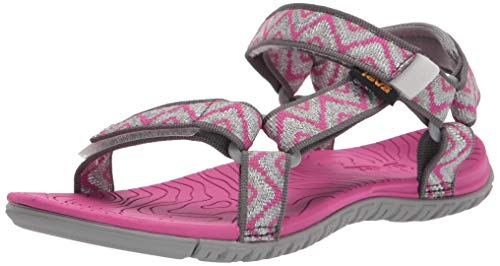 Teva Girls Hurricane 3 Sandal, Balboa Fucshia RED, 7 Toddler