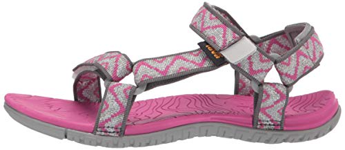 Teva Girls Hurricane 3 Sandal, Balboa Fucshia RED, 7 Toddler