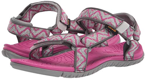 Teva Girls Hurricane 3 Sandal, Balboa Fucshia RED, 7 Toddler