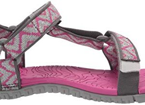 Teva Girls Hurricane 3 Sandal, Balboa Fucshia RED, 7 Toddler