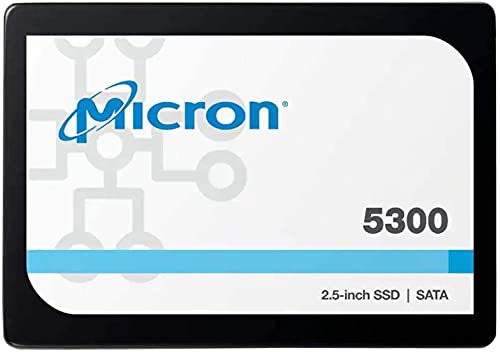 Micron 5300 PRO 7.68TB 3D NAND 2.5 Inch SATA Internal Solid State Drive Self-encrypting (SED) TCG Opal - MTFDDAK7T6TDS-1AW16ABYY