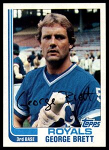 1982 topps baseball #200 george brett kansas city royals official mlb trading card in raw (ex or better) condition