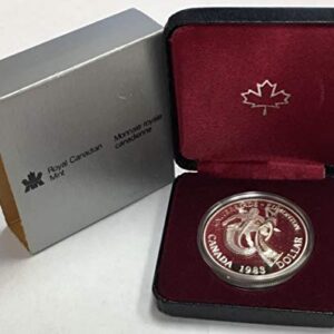 1983 CA Canada Silver Dollar - Universiade-Edmonton in Original Box $1 Proof Royal Canadian Mint