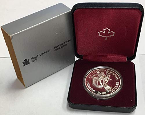 1983 CA Canada Silver Dollar - Universiade-Edmonton in Original Box $1 Proof Royal Canadian Mint