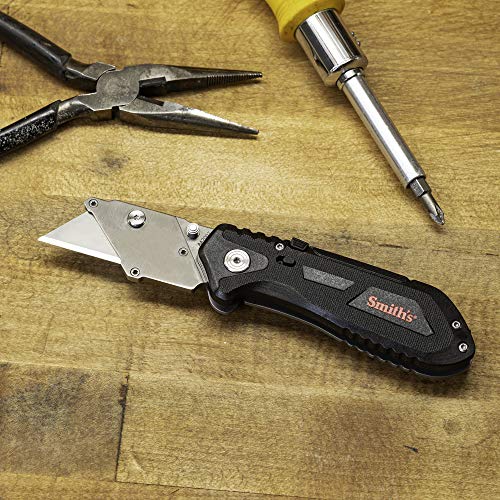 Smith's 51244 EdgeWork-Site Razor Knife, Black