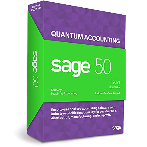 Sage Software Sage 50 Quantum Accounting 2021 U.S. 1-User Accounting Software