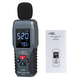 handheld sound level meter,lcd decibel meter,mini digital noise meter,decibel tester,decibel alarm,with red black light alarm and sound alarm,range 30-130dba