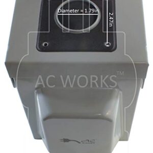 AC WORKS Super Durable Industrial Grade Locking Power Input Inlet (CS6375 50Amp Metal Box)