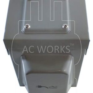 AC WORKS Super Durable Industrial Grade Locking Power Input Inlet (CS6375 50Amp Metal Box)