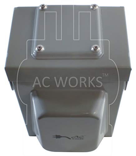 AC WORKS Super Durable Industrial Grade Locking Power Input Inlet (CS6375 50Amp Metal Box)