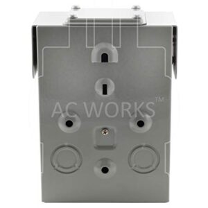 AC WORKS Super Durable Industrial Grade Locking Power Input Inlet (CS6375 50Amp Metal Box)