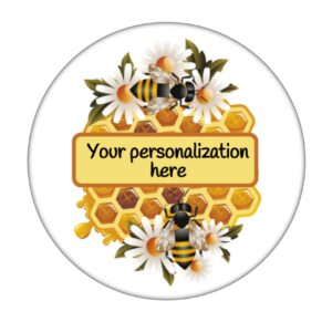 personalized Honey labels, stickers, tags, bees