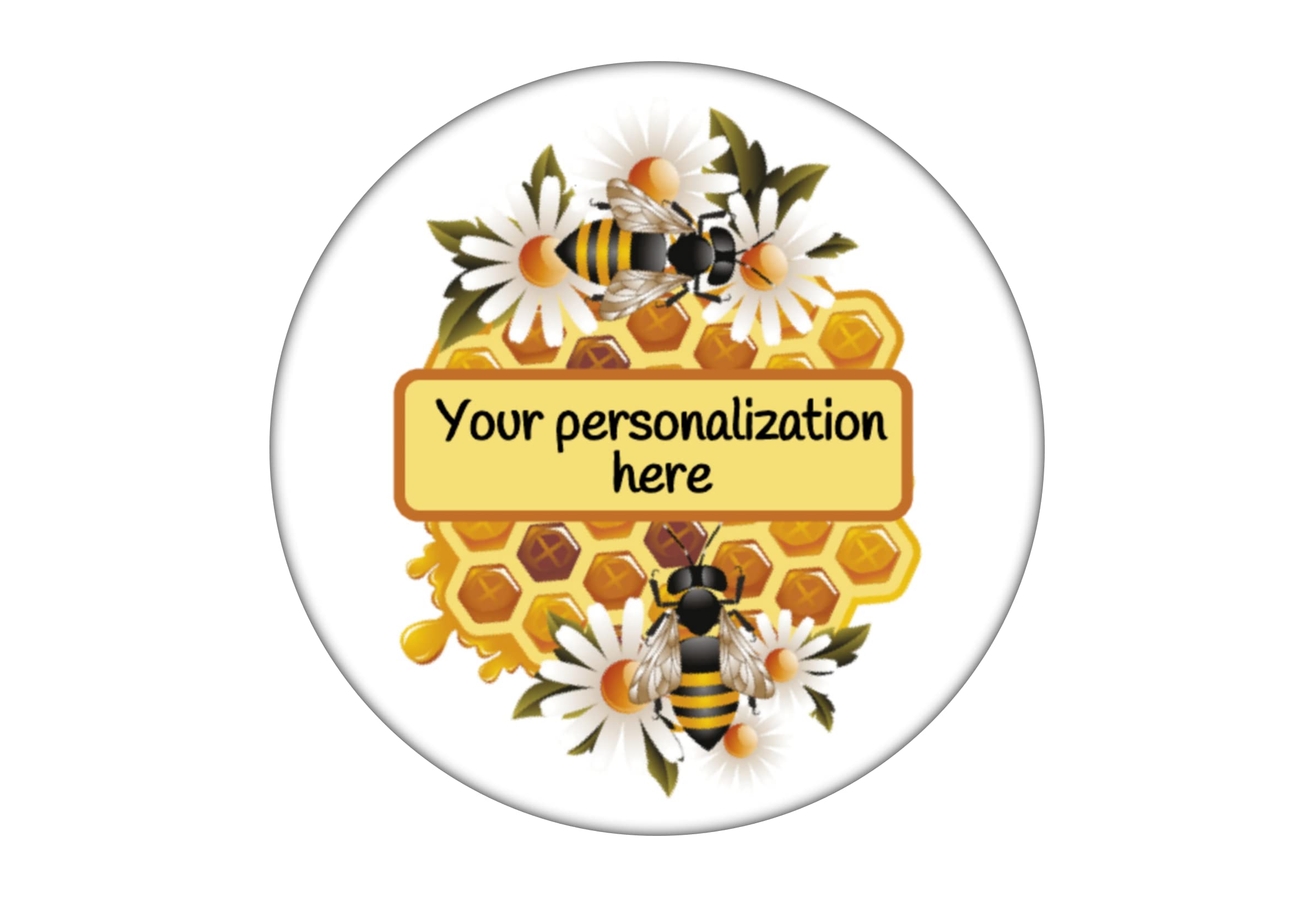 personalized Honey labels, stickers, tags, bees