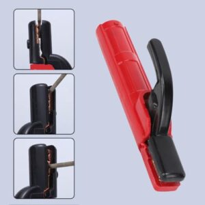 Welding Rod Holder 7.9in Insulated Handle Welding Electrode Holder Welder 300A Copper Electrode Clamp for Welding Repair