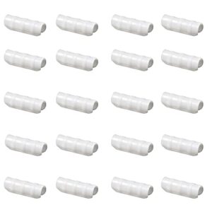 Farm Plastic Supply - Greenhouse Clamp 20 Pack - (4" Long x 3/4" Wide) - White PVC Clamps for Greenhouse, PVC Clips, Greenhouse Clamps for Farming, Gardening, Agriculture