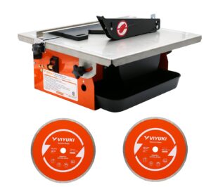 viyuki tile cutter saw portable wet cutting porcelain tile cutter table saw 7-inch wet tile saw