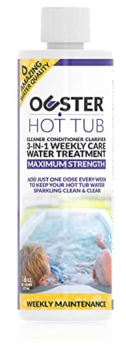 Bio Ouster Hot Tub Chemicals Watercare Kit - Inflatable Hot Tub Chemical Kit, Hot Tub Cleaner, Spa Chemicals for Hot Tub, Spa Cleaner for Hot Tub - 3in1 Weekly Care, Tub Restoration, Towel, Cup (Kit)