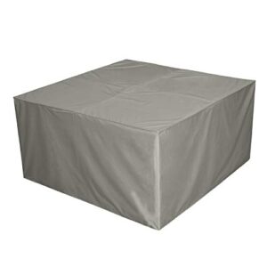 classic accessories cover bonanza 56-400-010401-rt square, 44 x 44 x 12 inch fire pit cover, grey, patio furniture covers