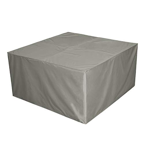 Classic Accessories Cover Bonanza 56-400-010401-RT Square, 44 x 44 x 12 Inch Fire Pit Cover, Grey, Patio Furniture Covers