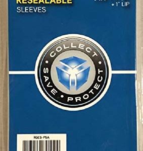 CSP - PSA Sized Graded Card Sleeves Resealable Bag - 2 Mil - 100 Bags PSA Slab / Ultra Pro One Touch Magnetic Holder