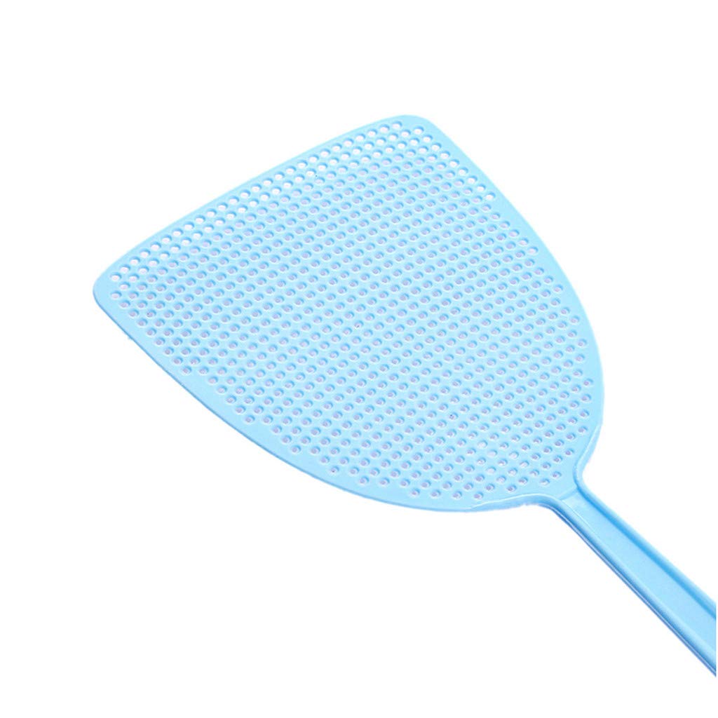 Durable Fly Swatter, 3 Pack Manual Fly Killer Colorful Plastic with 17'' Durable Long Handle House Wife Helper (Multicolor)