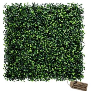 lhy 12 pcs grass wall backdrop, 20"x20" boxwood panels, uv-proof greenery wall panels green wall panels boxwood hedge wall grass backdrop wall outdoor indoor, backyard/garden/fence/wedding decor