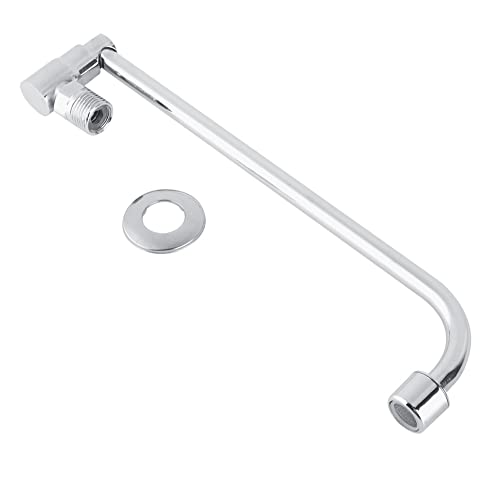 Brushed Nickel Kitchen Faucet Cold Water, G1/2" Silver Wall Mounted, Single Handle Single Hole Faucet High Arc Cold Water Sink Faucet for Kitchen,Outdoor, Garden and Bar