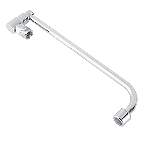 Brushed Nickel Kitchen Faucet Cold Water, G1/2" Silver Wall Mounted, Single Handle Single Hole Faucet High Arc Cold Water Sink Faucet for Kitchen,Outdoor, Garden and Bar