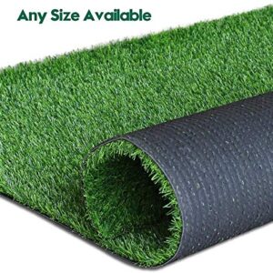 Artificial Grass Turf (0.7" Custom Sizes) -4FTx6FT Indoor/Outdoor Rug Synthetic Lawn Grass Carpet,Easy Installation Multi-use Astroturf,Pets Dog Turf with Drain Holes