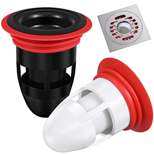 IMIKEYA 2PCS Shower Floor Drain Backflow Preventer Sewer Core Anti-Odor Plug for Kitchen Bathroom 2.56x2.16x1.42inch