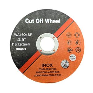 Cutting Wheel 4-1/2 Inch 100 PCS Cut Off Wheel 4.5"x.047"x7/8" Cutting Disc Ultra Thin Metal & Stainless Steel,Cutting Wheel Fits Angle Grinder Saw Grinder Metal Cut Tools