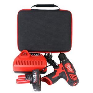 Aenllosi Hard Carrying Case Replacement for Milwaukee Electric Tools MLW2504-20/2407-20 M12 Hammer Drill