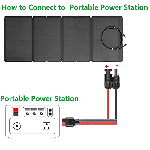 SolarEnz Solar Panel Cable Connector Anderson Adapter Power Pole Adapter Connector Solar Connector，10AWG Compatible with Anderson PowerPole Solar Panel for Solar Generator Power Station