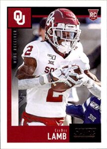 2020 score football #416 ceedee lamb rc rookie oklahoma sooners official nfl trading card made by panini america