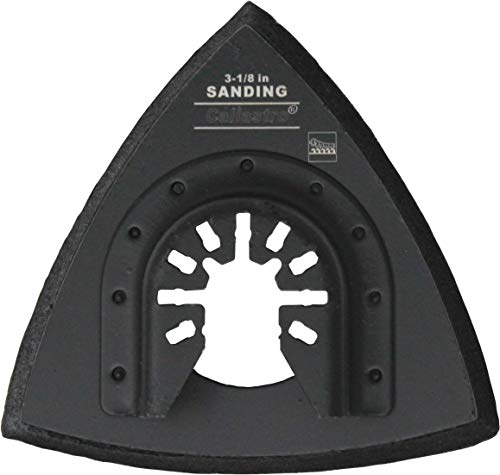 Triangle Sanding Pads for Oscillating Multitool with Universal Quick-Release - 3 Pack of 3-1/8 Inch Sander Pads for Hook & Loop Sandpaper- Caliastro