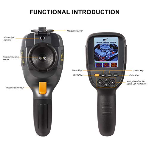 HT-19 New Higher Resolution 320 x 240 IR Infrared Thermal Imaging Camera with 300,000 Pixels and Sharp 3.2" Color Display Screen. Hti-Xintai