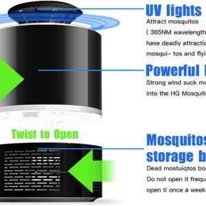 MiüONG Indoor Insect Trap Bug Zapper Mosquito Killer Fruit Fly Trap: Fruit Fly, Bug, Gnat, Insect Killer (Blue)