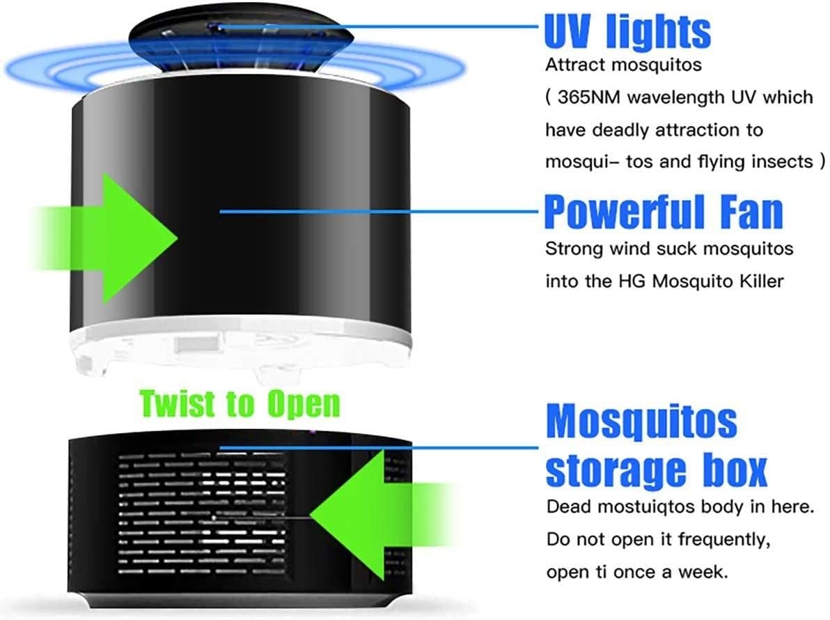 MiüONG Indoor Insect Trap Bug Zapper Mosquito Killer Fruit Fly Trap: Fruit Fly, Bug, Gnat, Insect Killer (Blue)